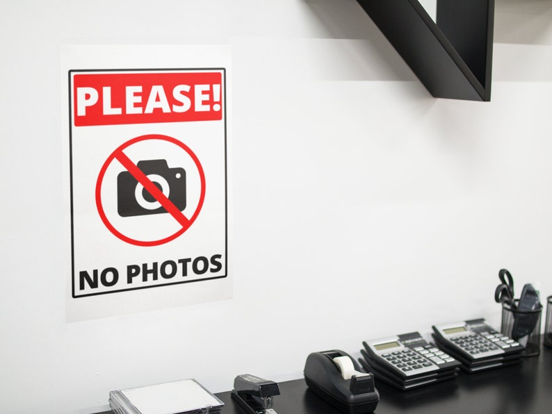 Printable No Photos Allowed Sign Instant Download PDF Event Photography ...