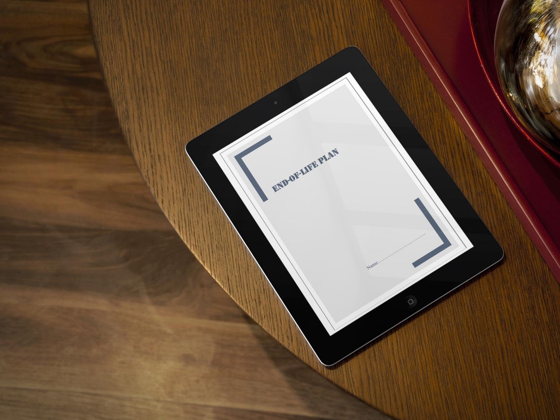 End of Life Plan Organizer | My Final Wishes Checklist - 49-page PDF ...