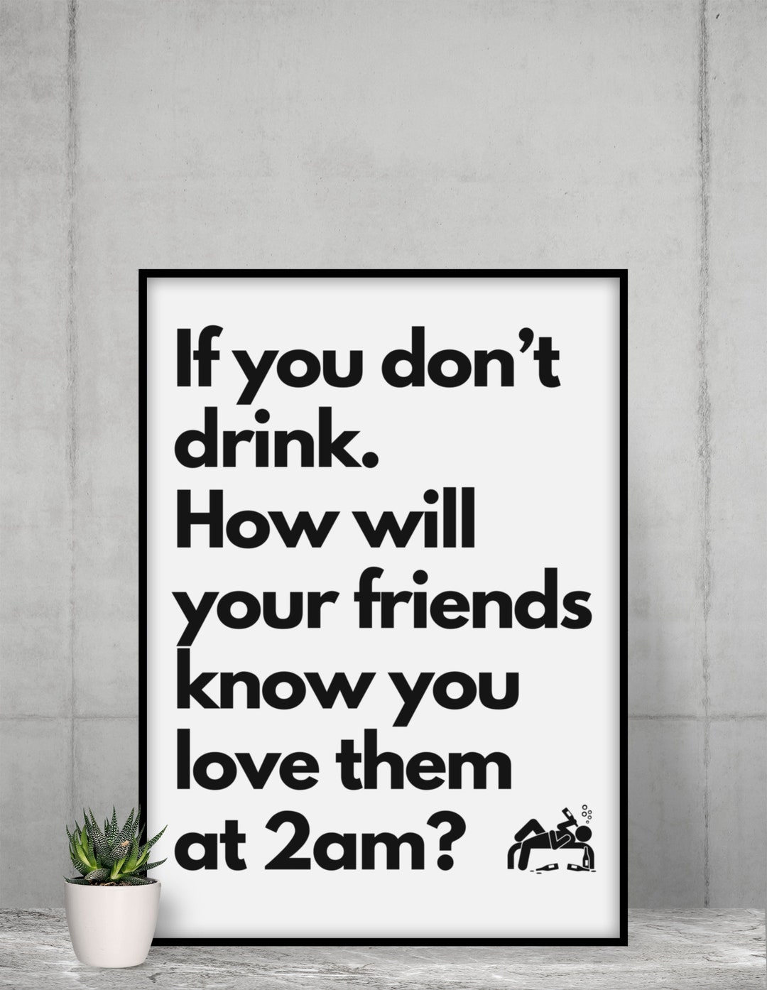 2AM in the Morning Drinking Poster Hilarious Spirited Gift Idea Vibrant ...