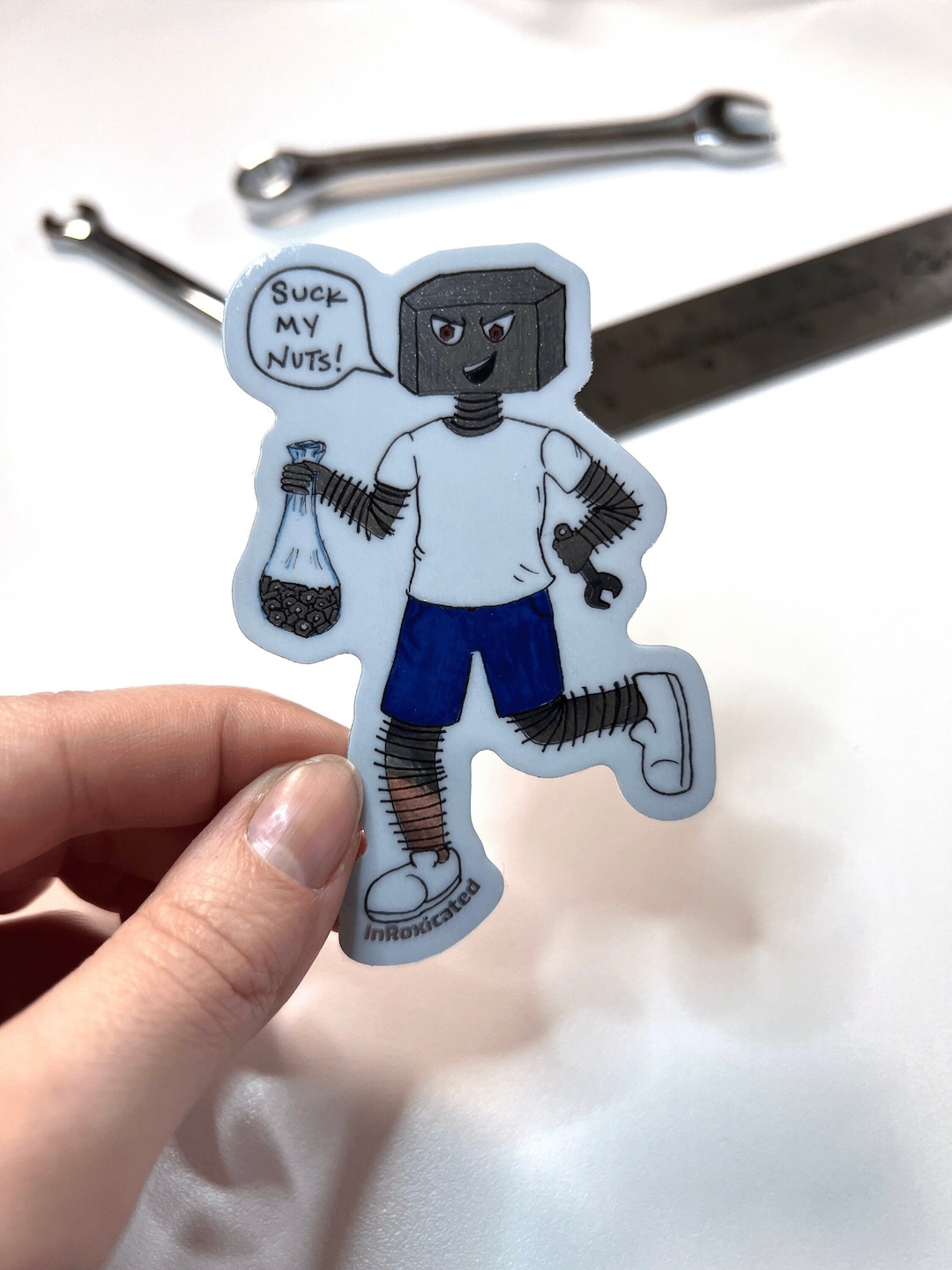 Bolt Boy Sticker 3.5 Vinyl Chrome Effect Waterproof Sticker - Etsy