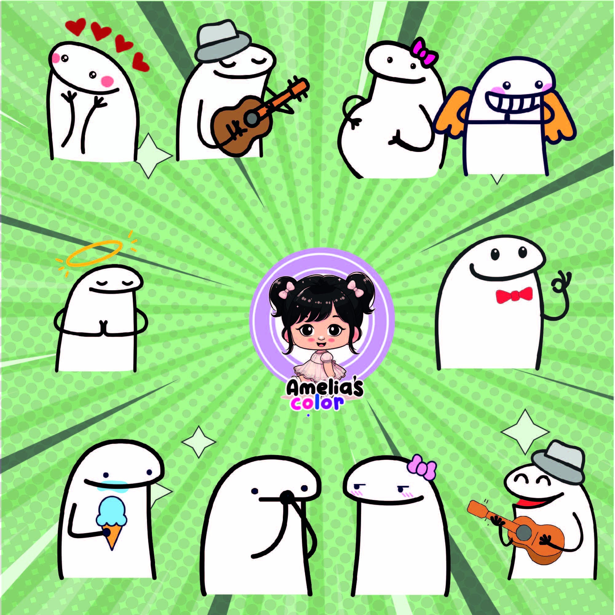 Viral Flork Meme Package in Illustrator, EPS, SVG and PNG Format, Flork ...