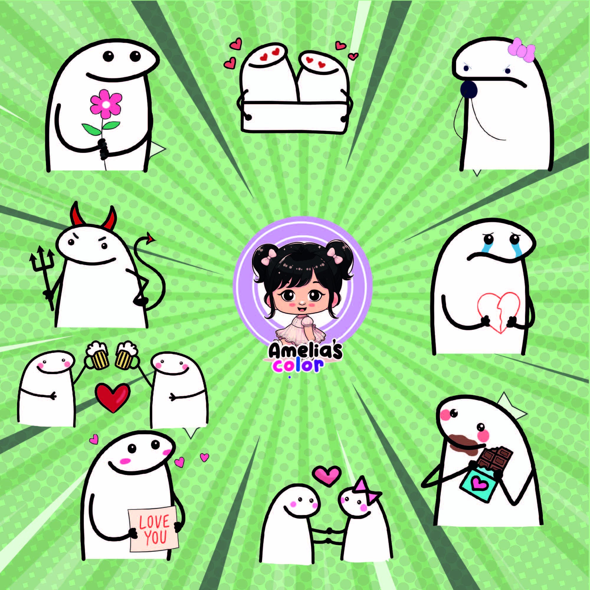 Viral Flork Meme Package in Illustrator, EPS, SVG and PNG Format, Flork ...