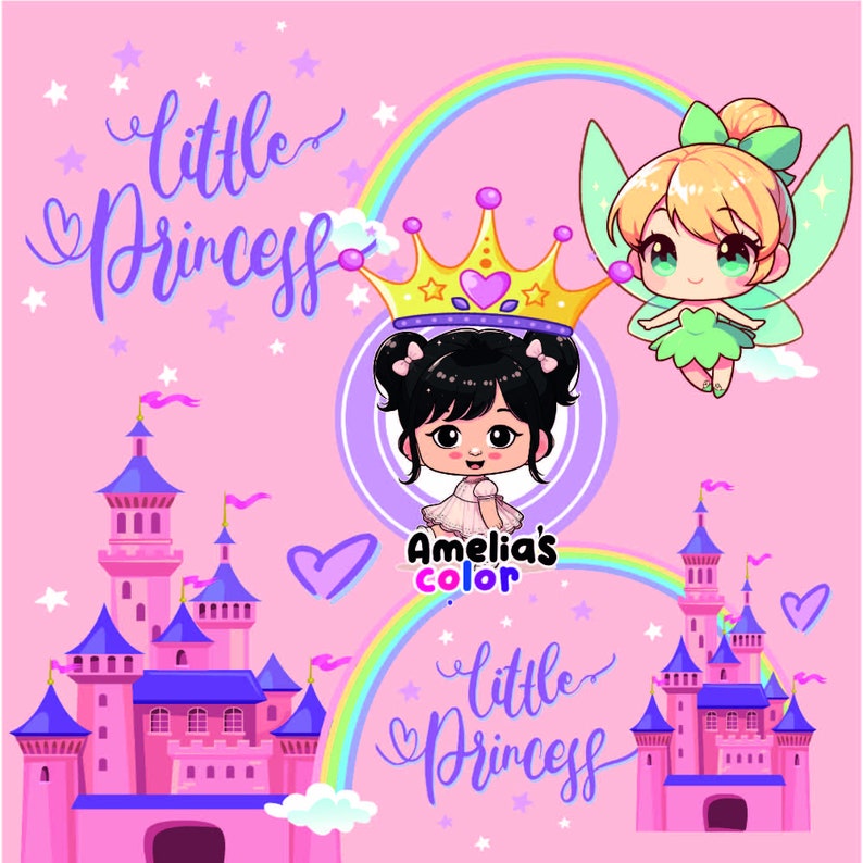 Little Princesses Image Pack in Editable, SVG and PNG Formats for Your Creative Projects - Etsy