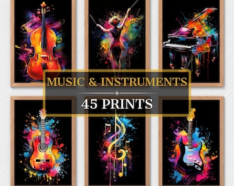 18 MUSIC Instruments CLASSROOM POSTERS Poster Set Positive - Etsy