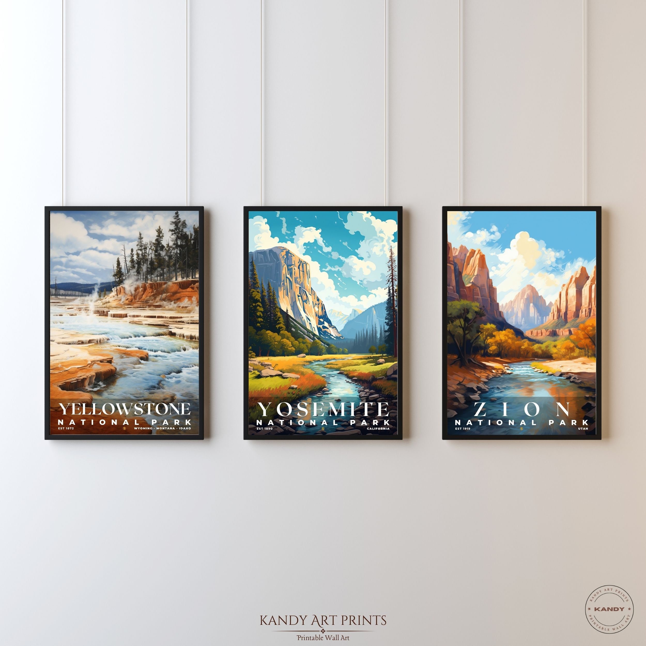 63 US National Park Prints, National Park Poster, Travel Wall Decor ...