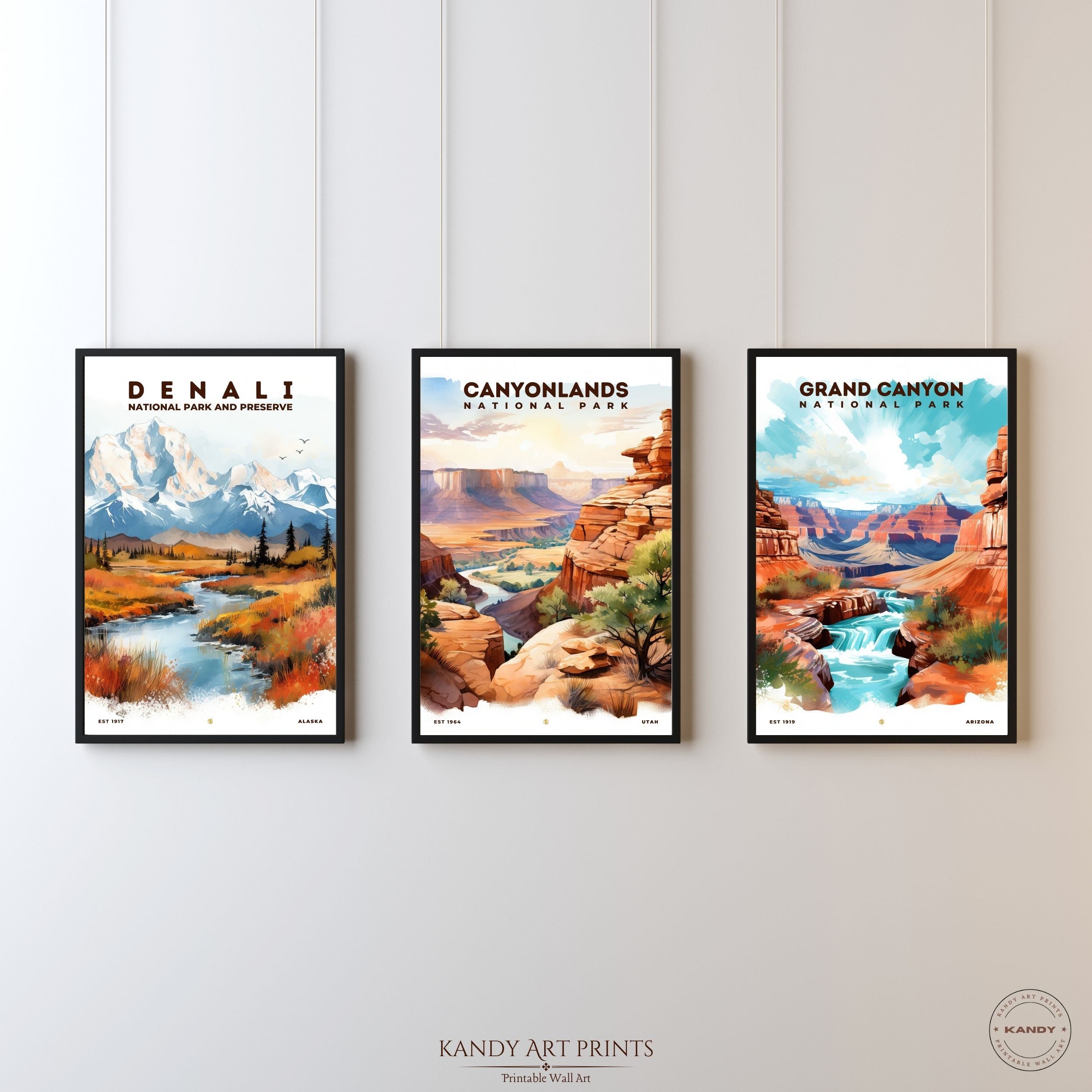 63 US National Park Prints National Park Poster Travel Wall - Etsy