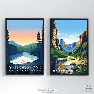63 US National Park Prints, National Park Poster, Travel Wall Decor ...