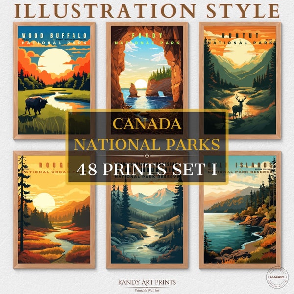 Retro National Park Poster - Etsy