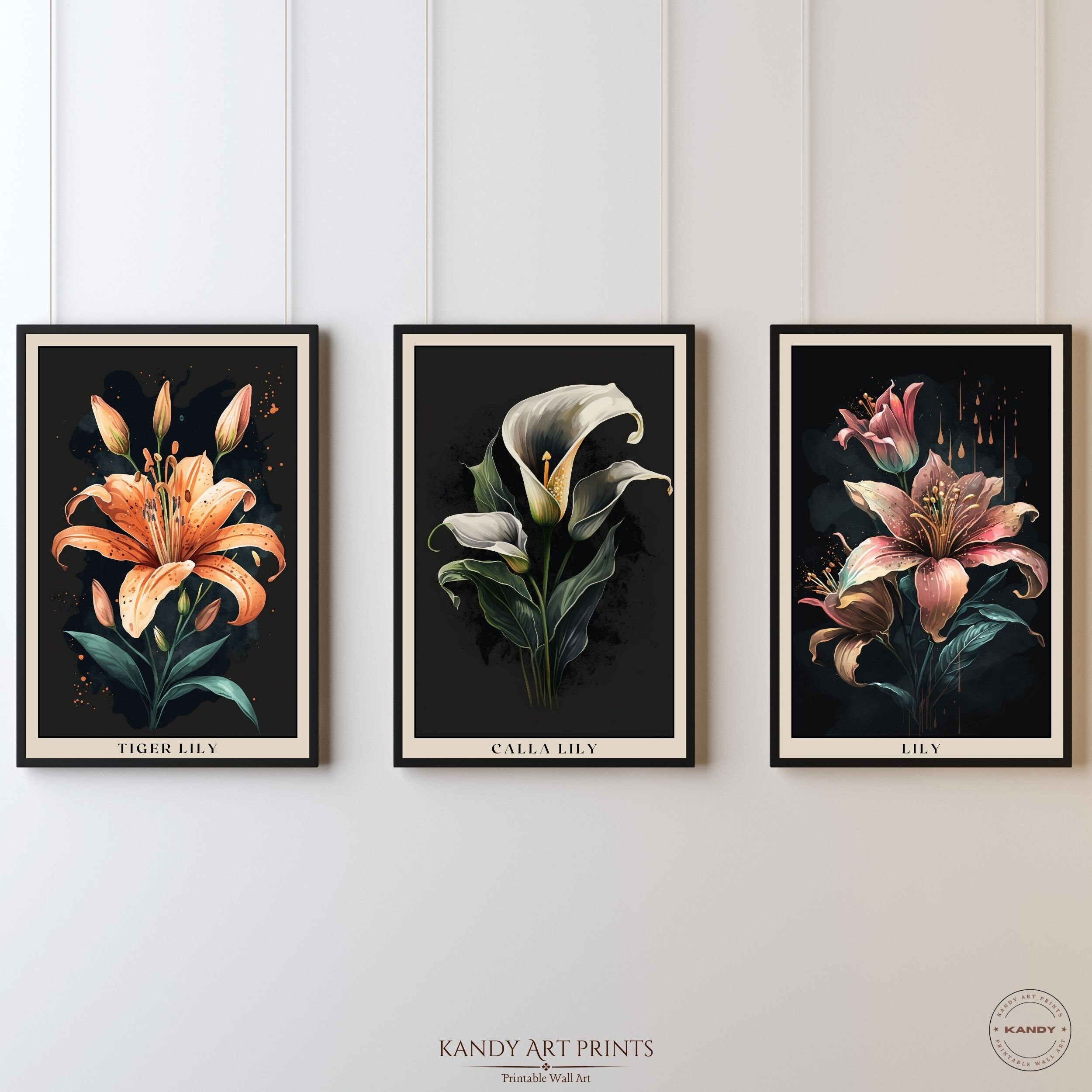 40 Watercolor Flowers Prints, Botanical Wall Art, Flower Wall Art ...