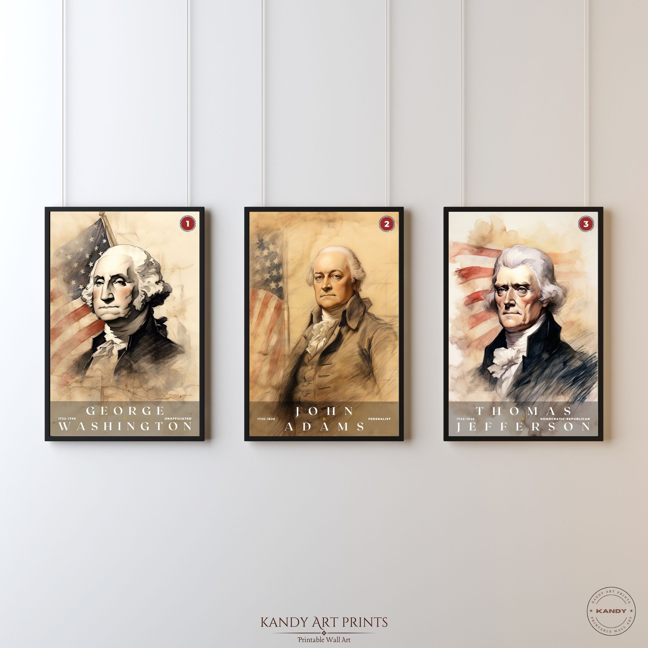 46 US Presidents Prints, US Presidents Poster, American History ...