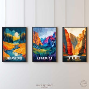 63 US National Park Prints, National Park Poster, Travel Wall Decor ...