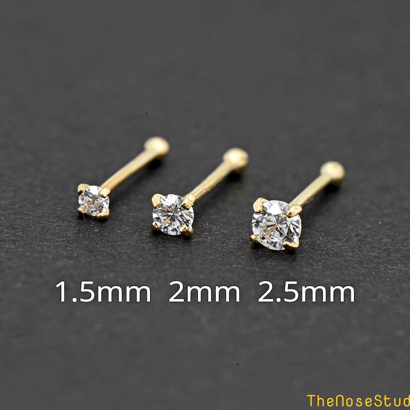 Micro Nose Stud - Etsy