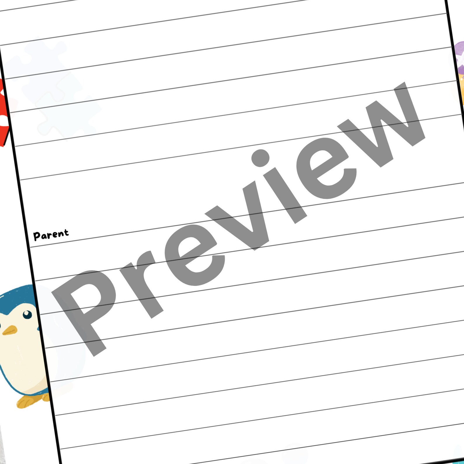 Printable Parent and Child Journal, Prompted Communication Journal - Etsy