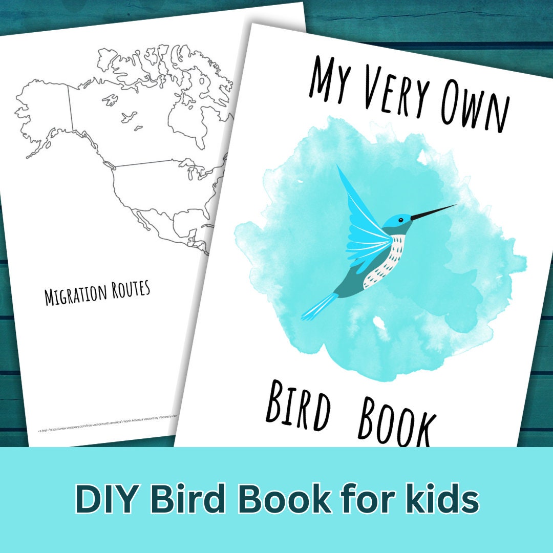 Make Your Own Bird Book for Kids, Songbird Printable - Etsy