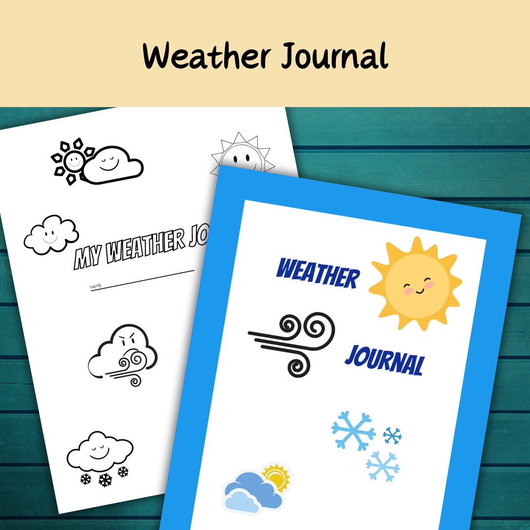 Weather Station for Kids, Printable Homeschool Journal - Etsy