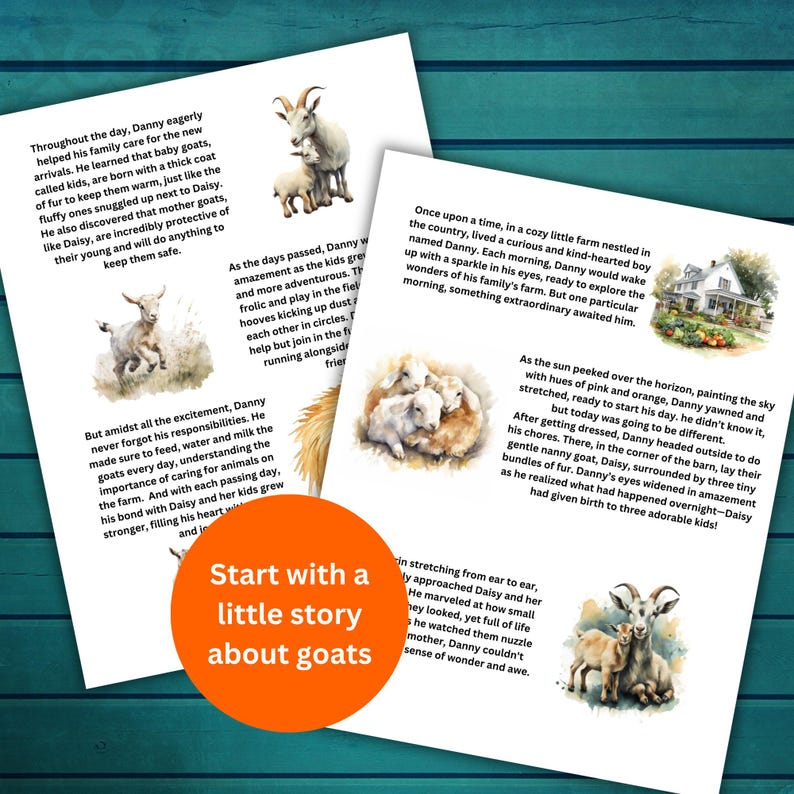 Mini Goat Unit Study, Printable Goat Activities - Etsy