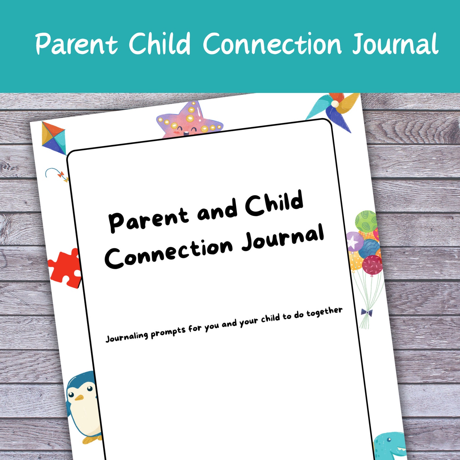 Printable Parent and Child Journal, Prompted Communication Journal - Etsy