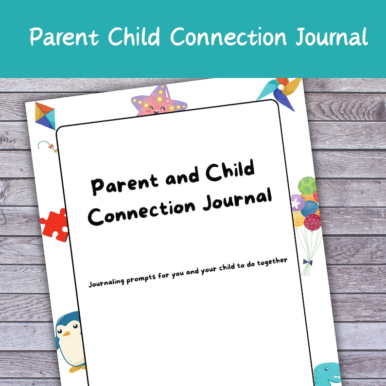 Printable Parent and Child Journal, Prompted Communication Journal - Etsy