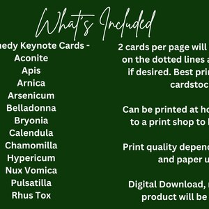 Homeopathy Keynote Cards, Homeopathy for Moms - Etsy