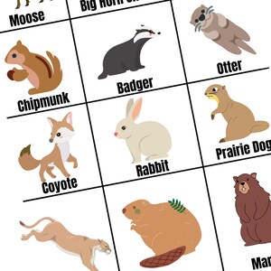 Yellowstone National Park Printable, Animal Checklist - Etsy