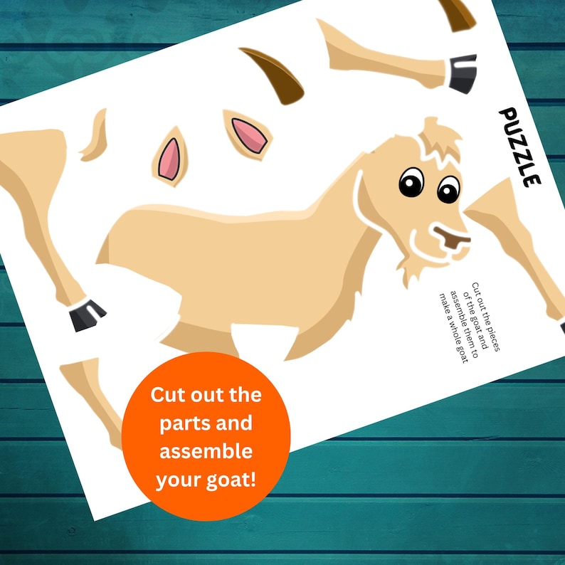 Mini Goat Unit Study, Printable Goat Activities - Etsy