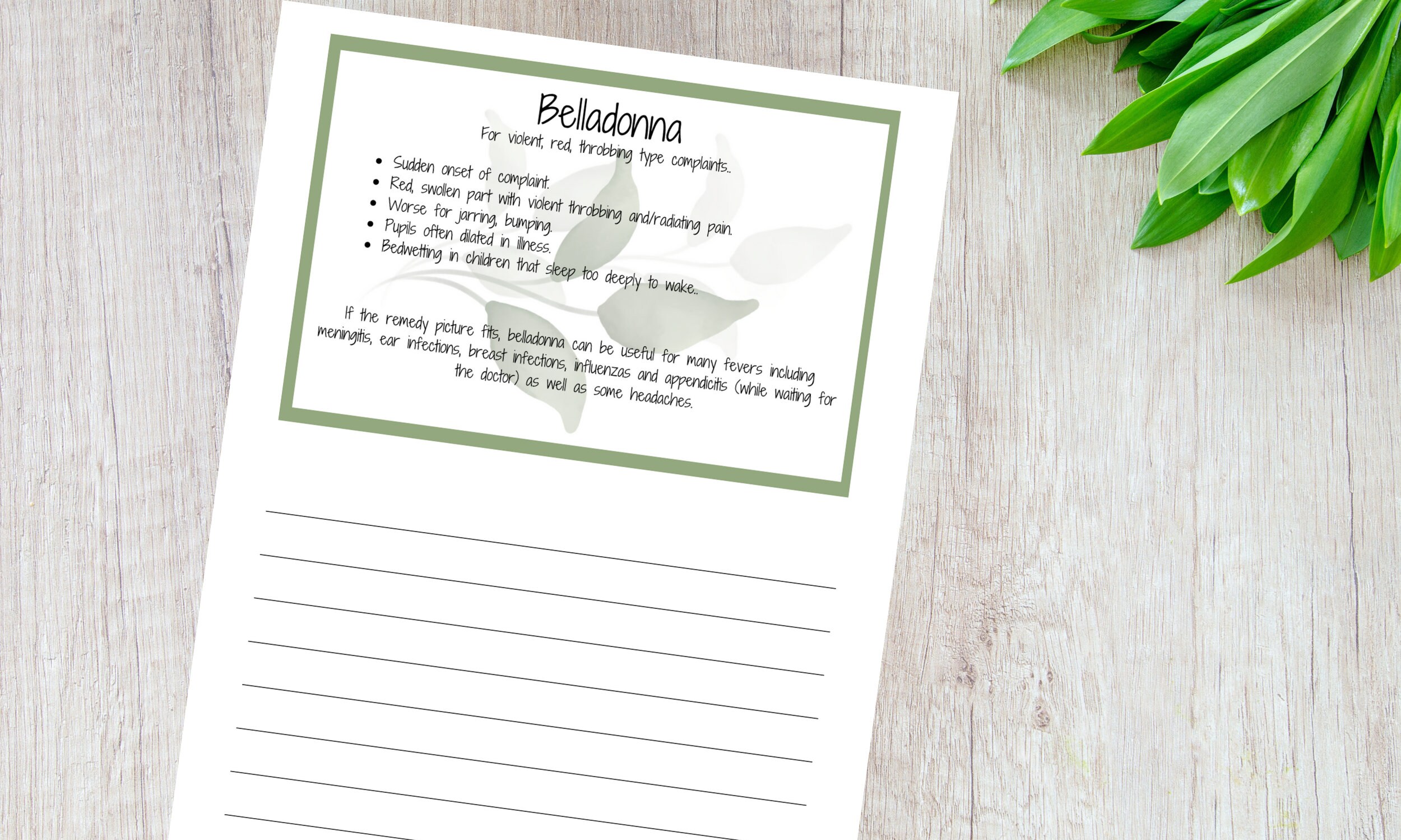 Homeopathy Keynote Notebook Pages, Homeopathy for Moms, Homeopathy ...