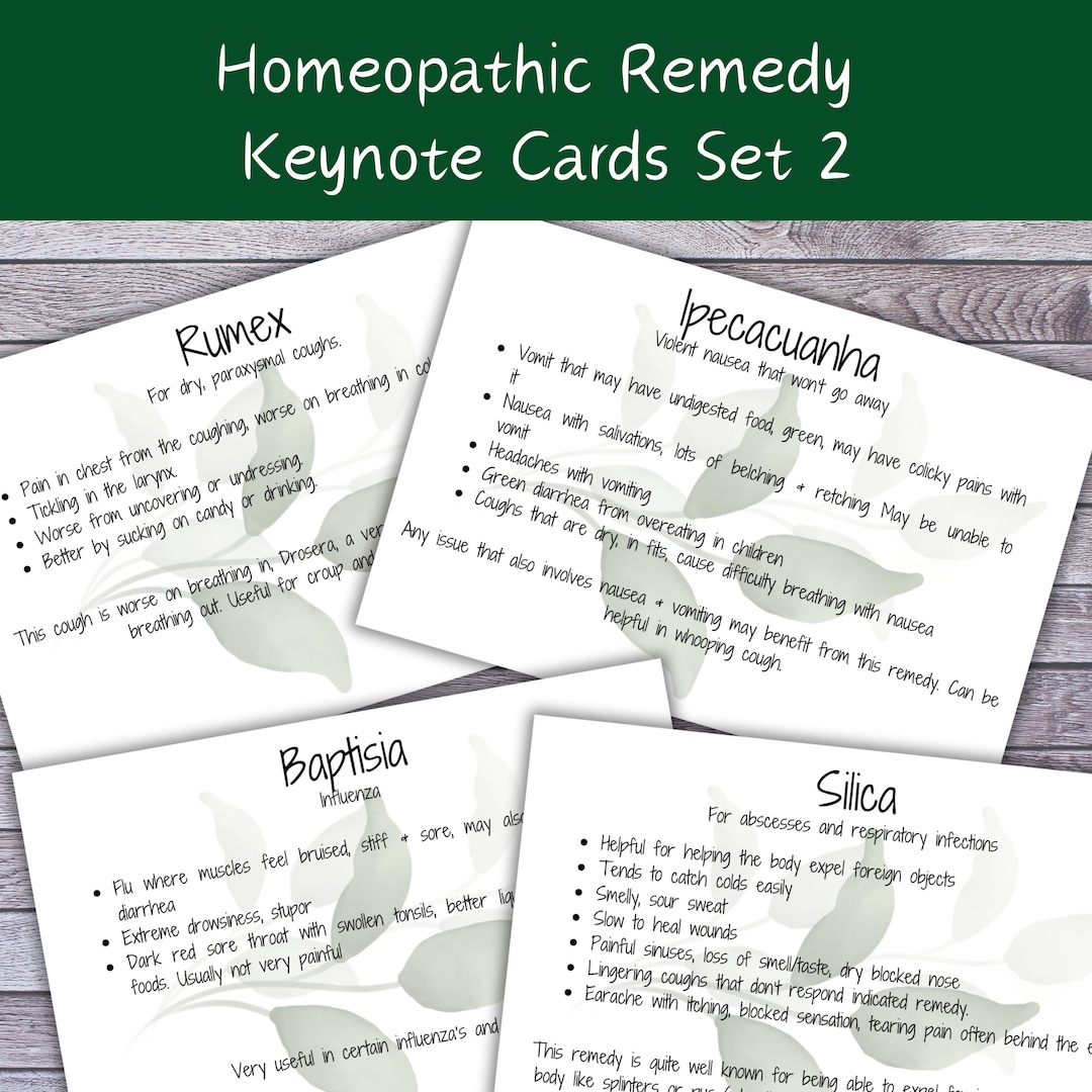 Set 2 Homeopathy Keynote Cards, Homeopathy for Moms, Homeopathy ...