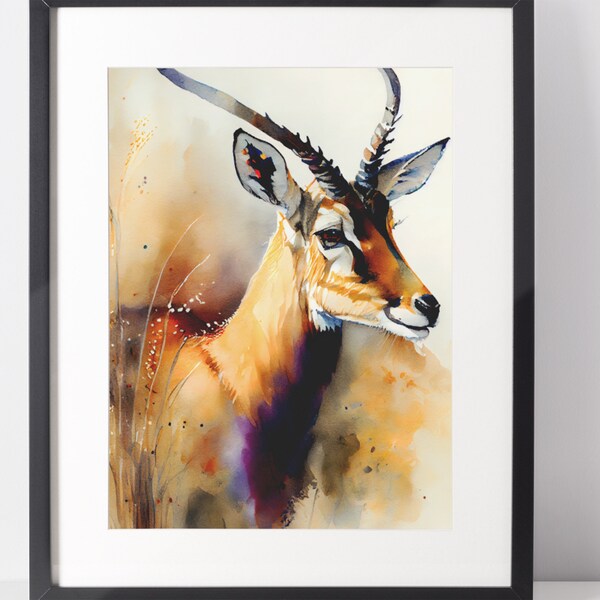 Antelope Print - Etsy