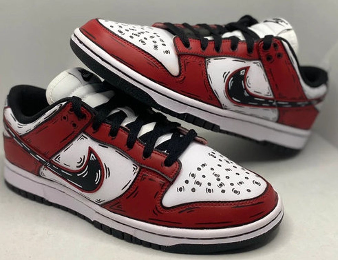 Nike Dunk Low Cartoon Custom - Etsy