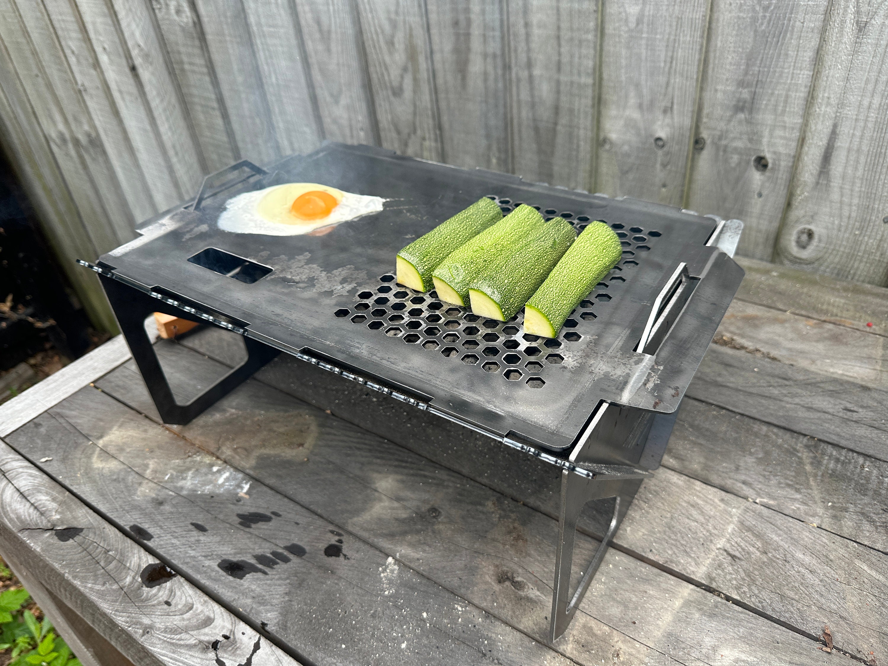 Steel Portable Campfire Stove With Hot Plate | DXF - Plans - 3mm - Etsy