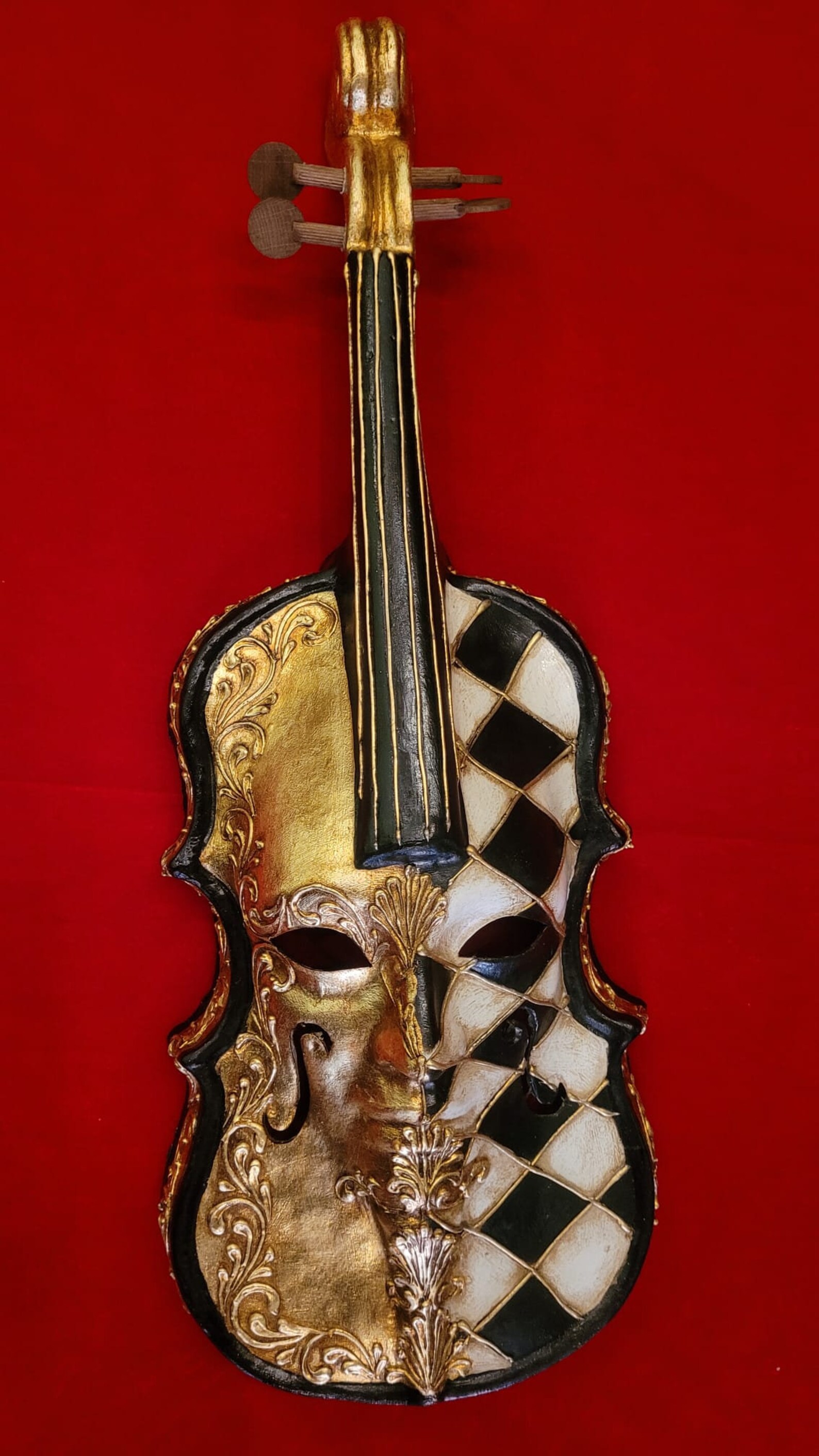 Venetian Luxury Violin in Gold With Black . A Piece of Art in - Etsy