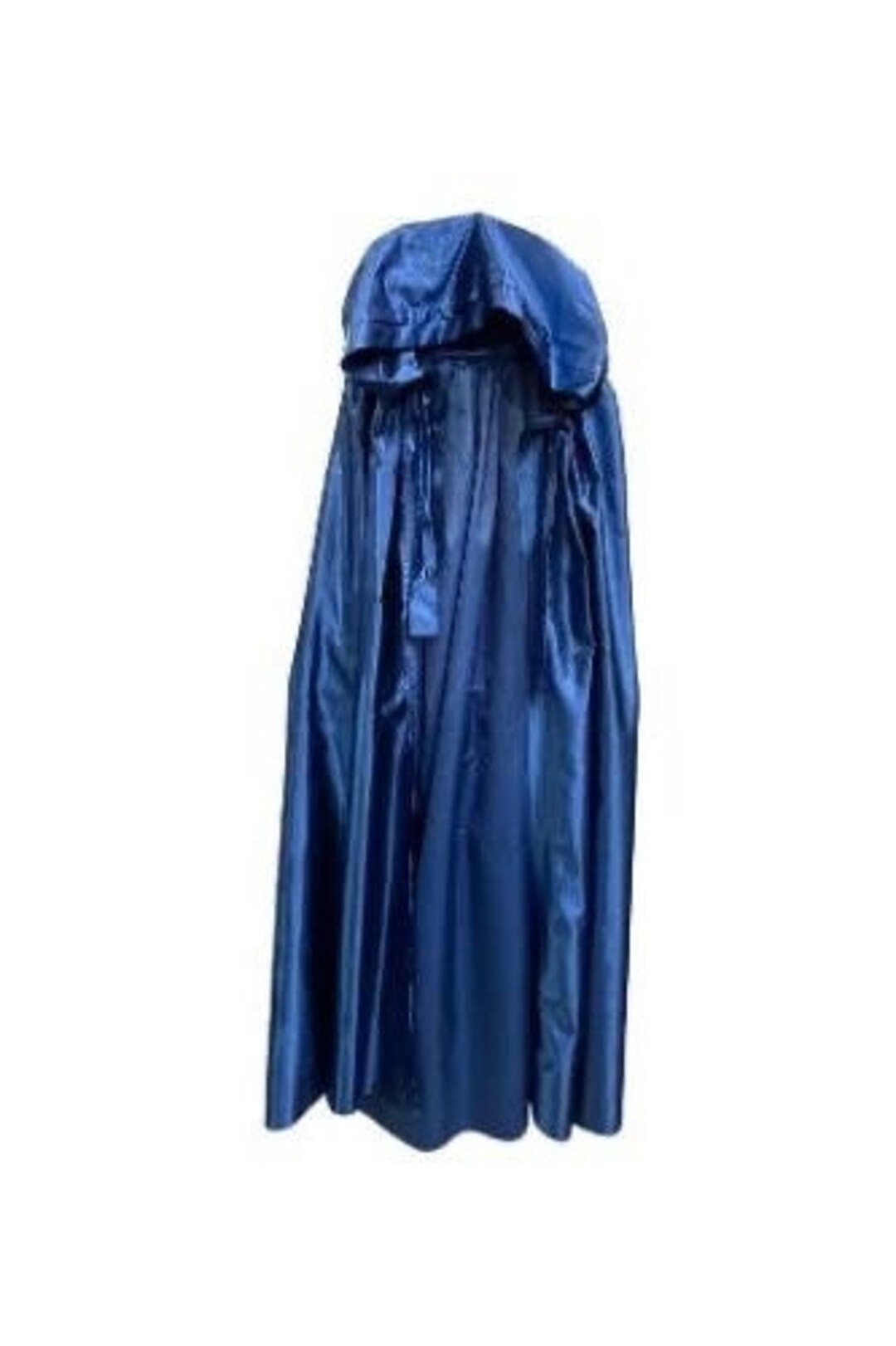 Blue Cape With a Hood in Blue Satin. Eyes Wide Shut Cape and Cosplay ...