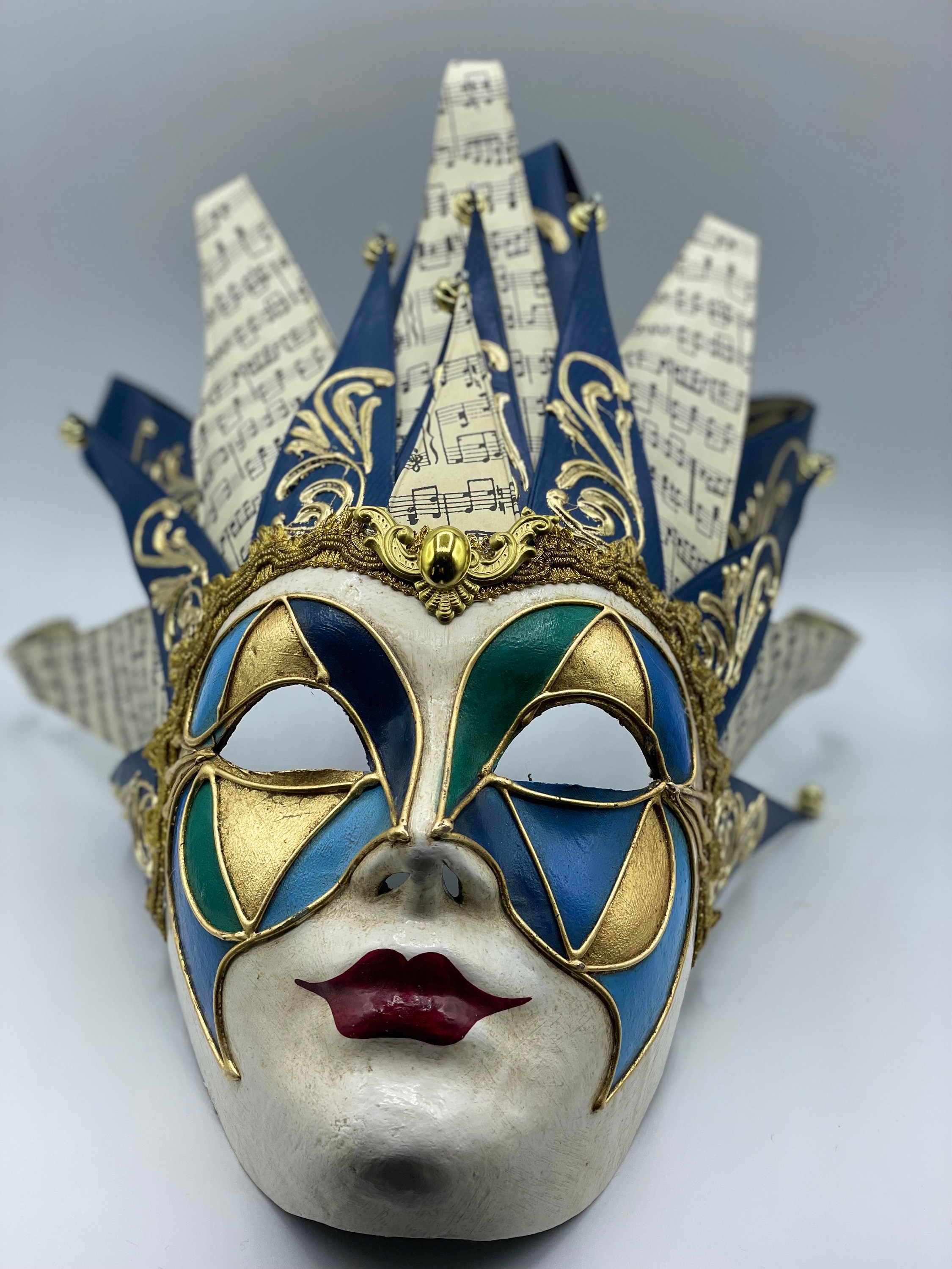 Female Blue Joker Mask as Worn by Boris Brejcha. Handmade. - Etsy