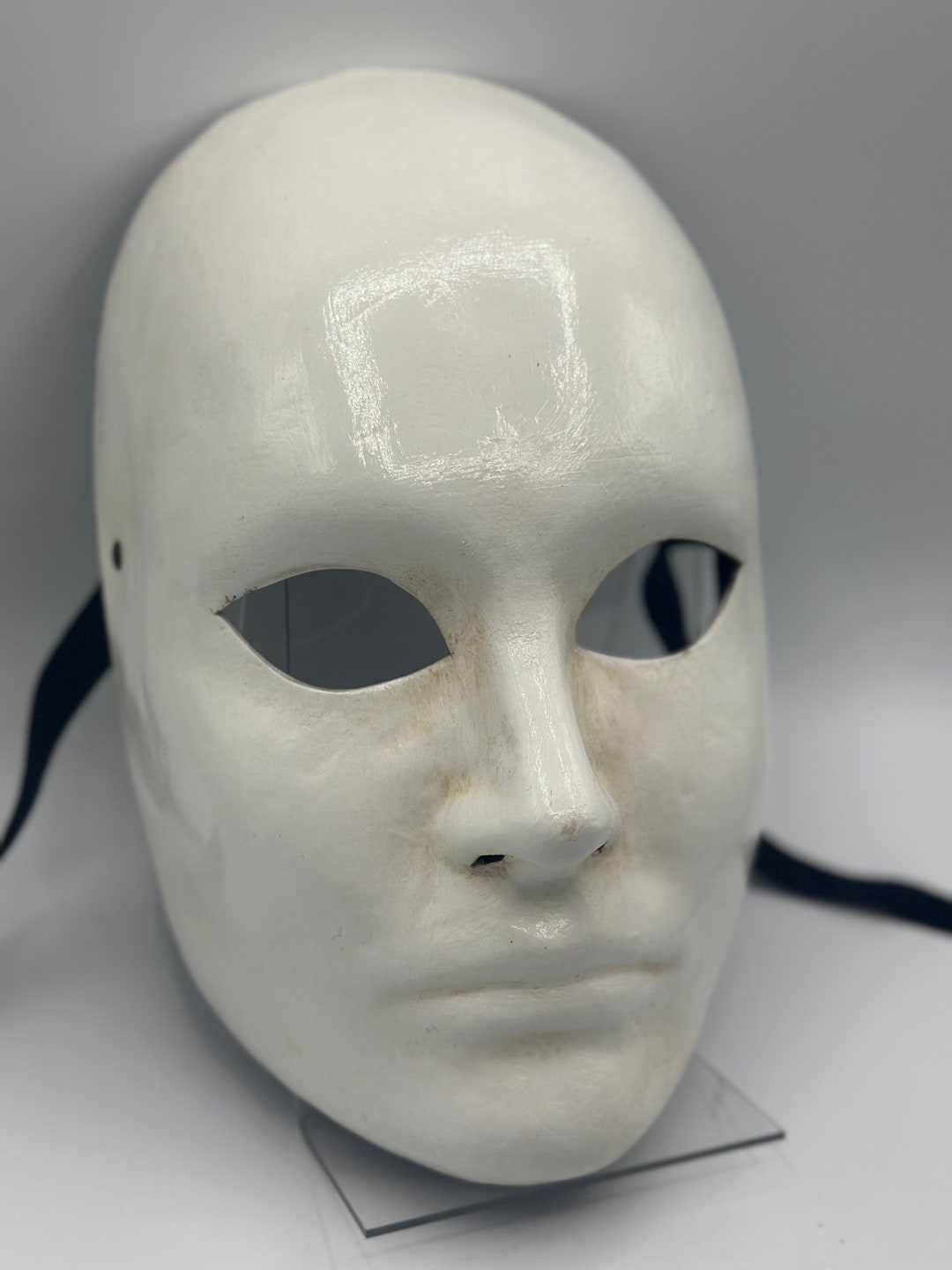 White Full-face Costume Mask. Masquerade Mask and Theater Mask. - Etsy