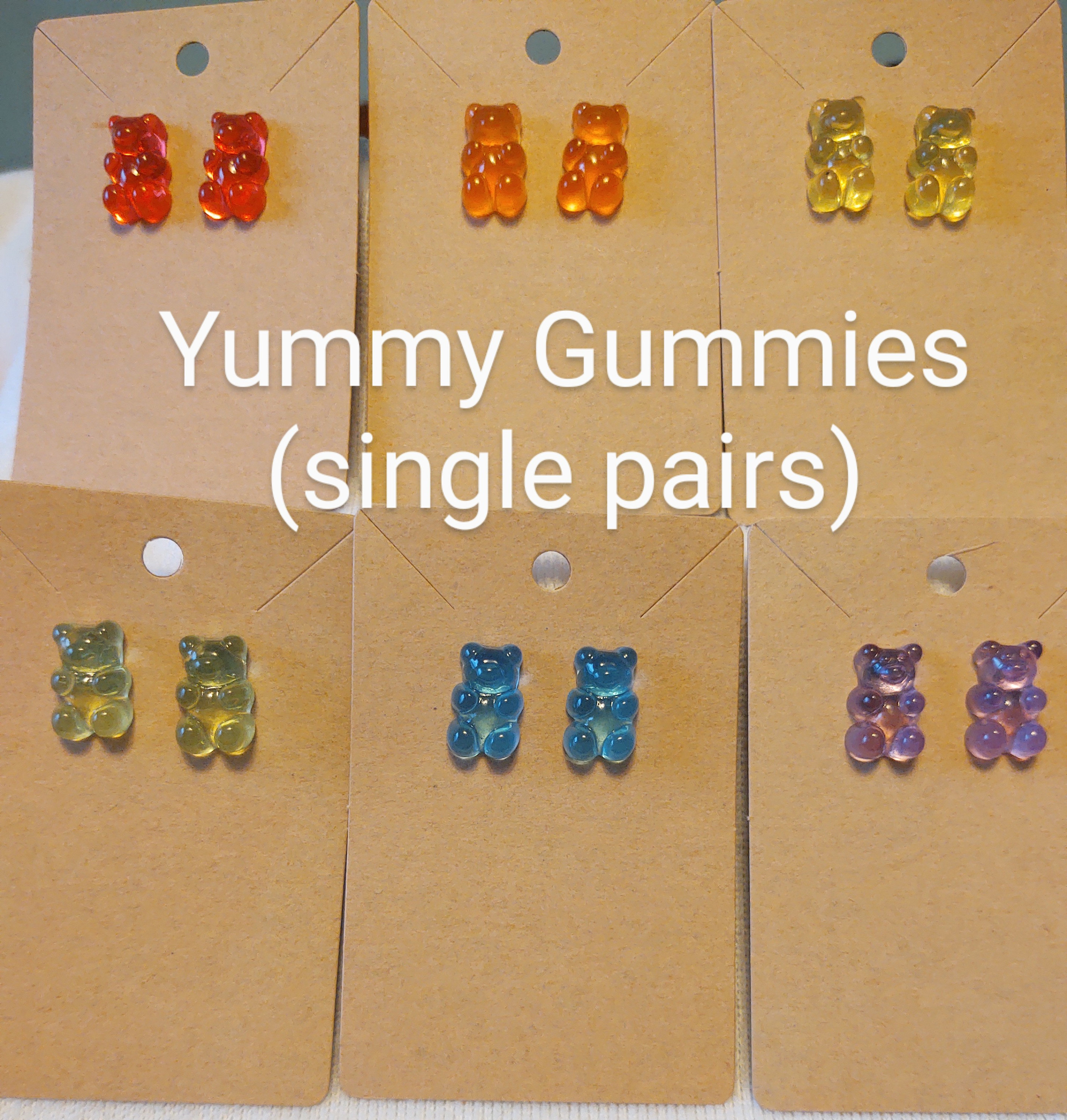 The Yummy Gummies Collection single Pairs - Etsy