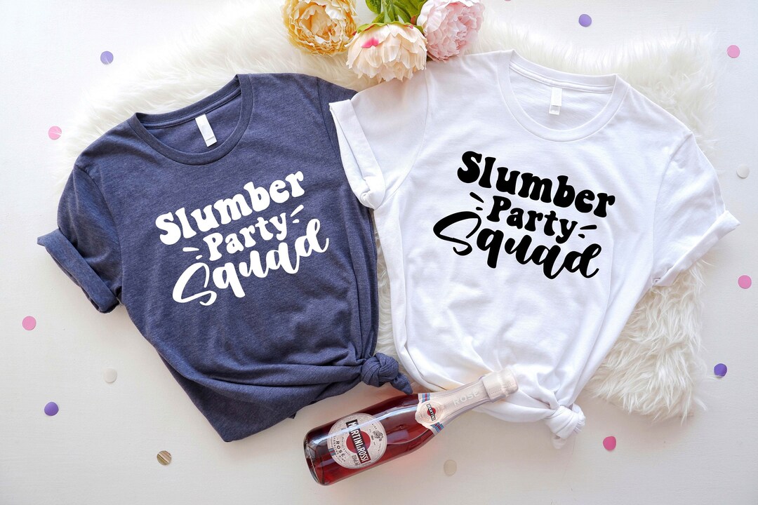 Slumber Party Squad Shirt Girls Sleepover Shirts Girls Night - Etsy
