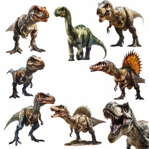 Dinosaur Watercolor Clipart Digital Downloads, 57 T-rex Tyrannosaurus ...