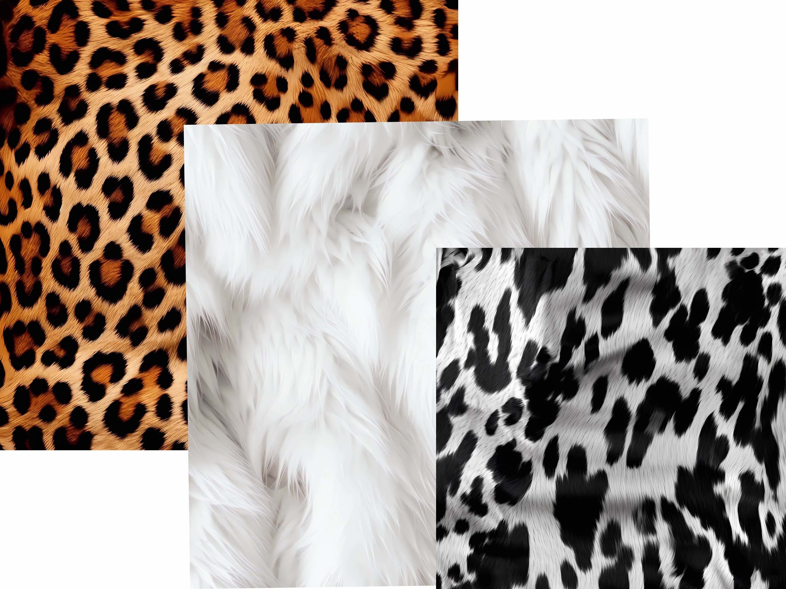 Fur Animal Skin Seamless Digital Papers 10 Textures Real - Etsy