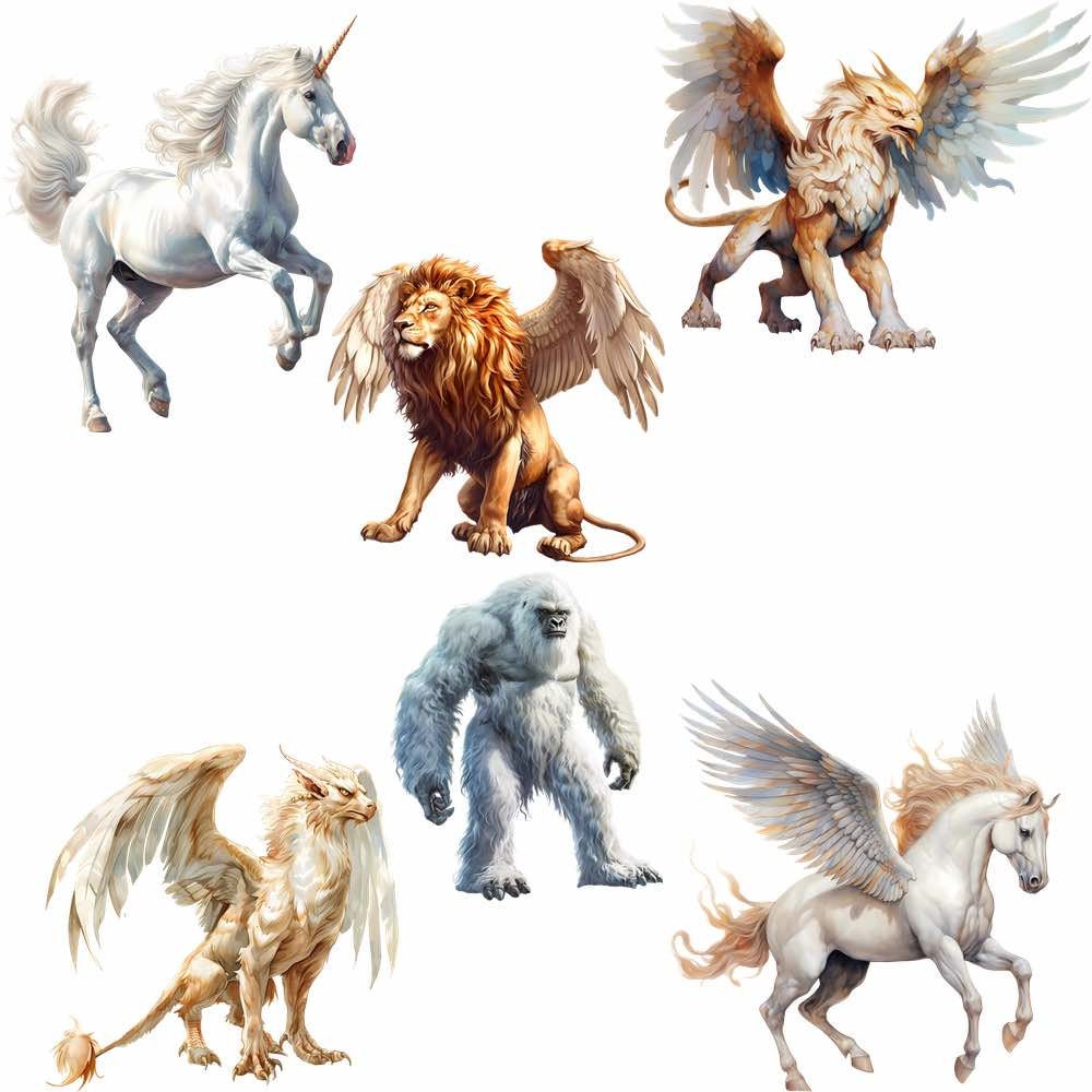 Mythological Creatures Clipart Watercolor RPG Digital Downloads ...