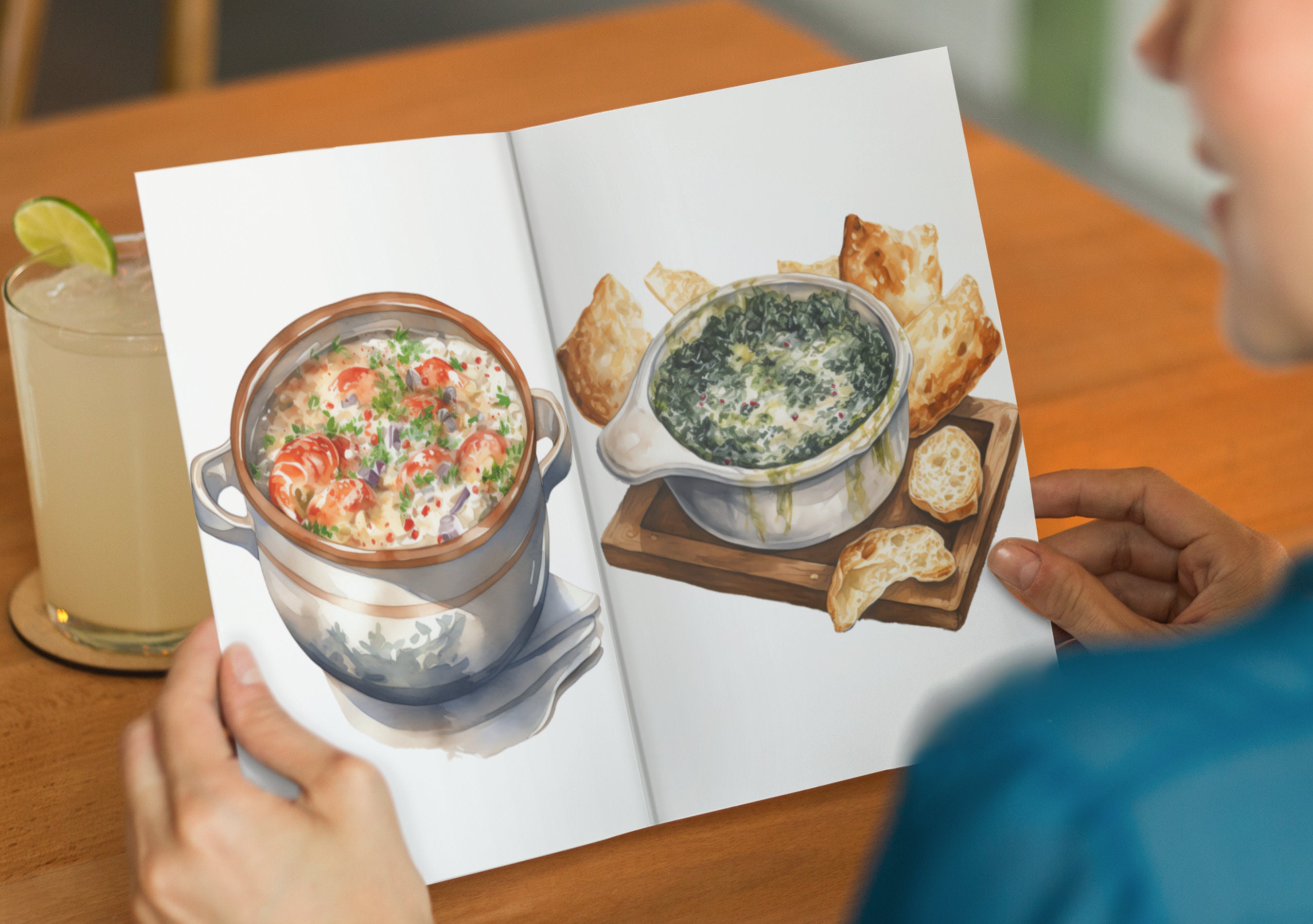 Party Dips Food Clipart Digital Downloads (Download Now) - Etsy