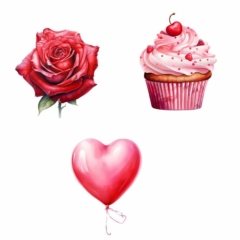 Valentine's Day Clipart Digital Downloads, 32 Valentine Love Candy ...