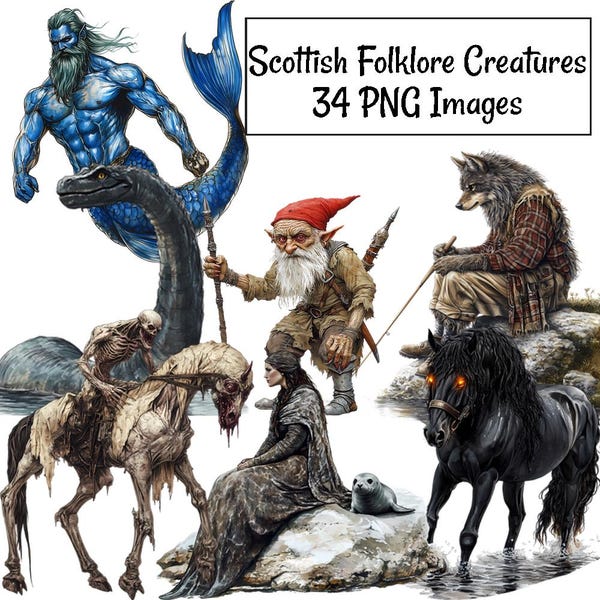 Kelpie Folklore Art - Etsy
