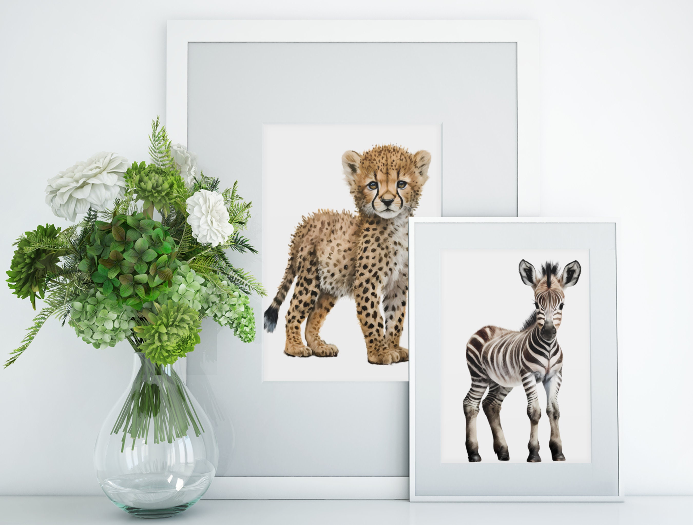 Baby Safari African Animals Clipart Digital Downloads 10 - Etsy