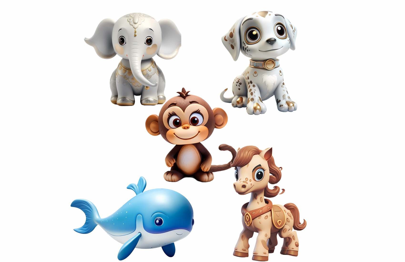 Desk Pets Cartoon Animal Pet Clipart Bundle Digital Downloads, 30 ...