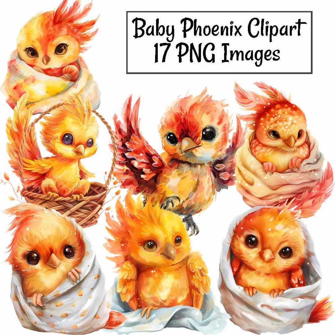 Baby Phoenix Clipart , 17 Mythology Fairytale Kids Mythological Nursery ...