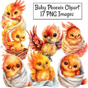 Baby Phoenix Clipart , 17 Mythology Fairytale Kids Mythological Nursery ...