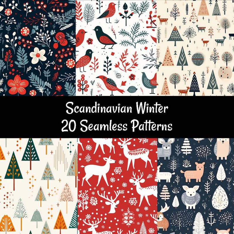 Scandinavian Pattern - Etsy
