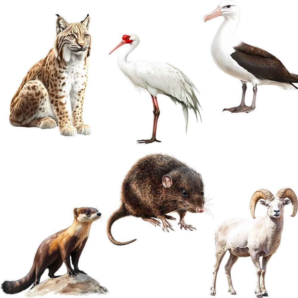 Russia Animals Watercolor Clipart, 40 Digital Downloads Woodland ...