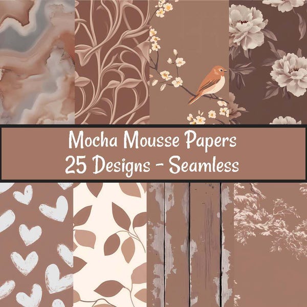 Mocha Patterns - Etsy