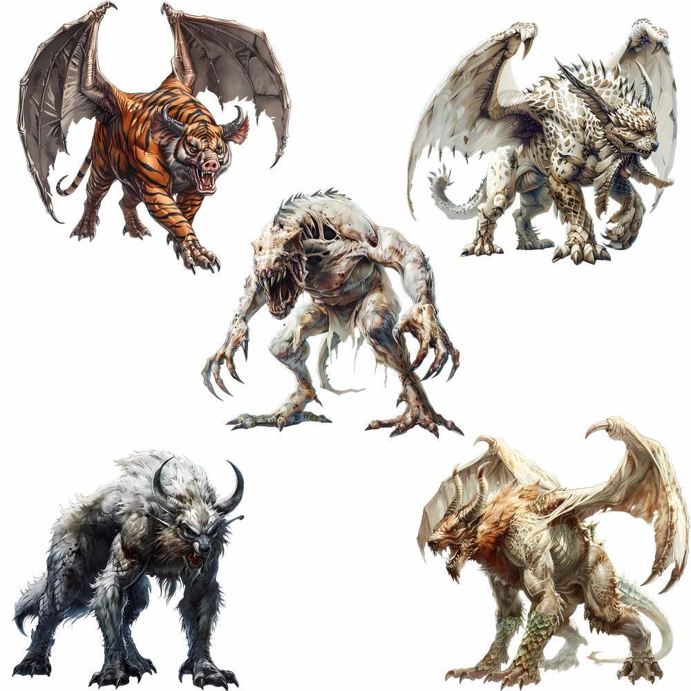 Scary Mythical Creatures Drawings